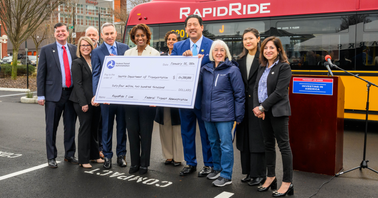 Seattle Receives $64.2 million in Federal Funds for RapidRide J Project ...
